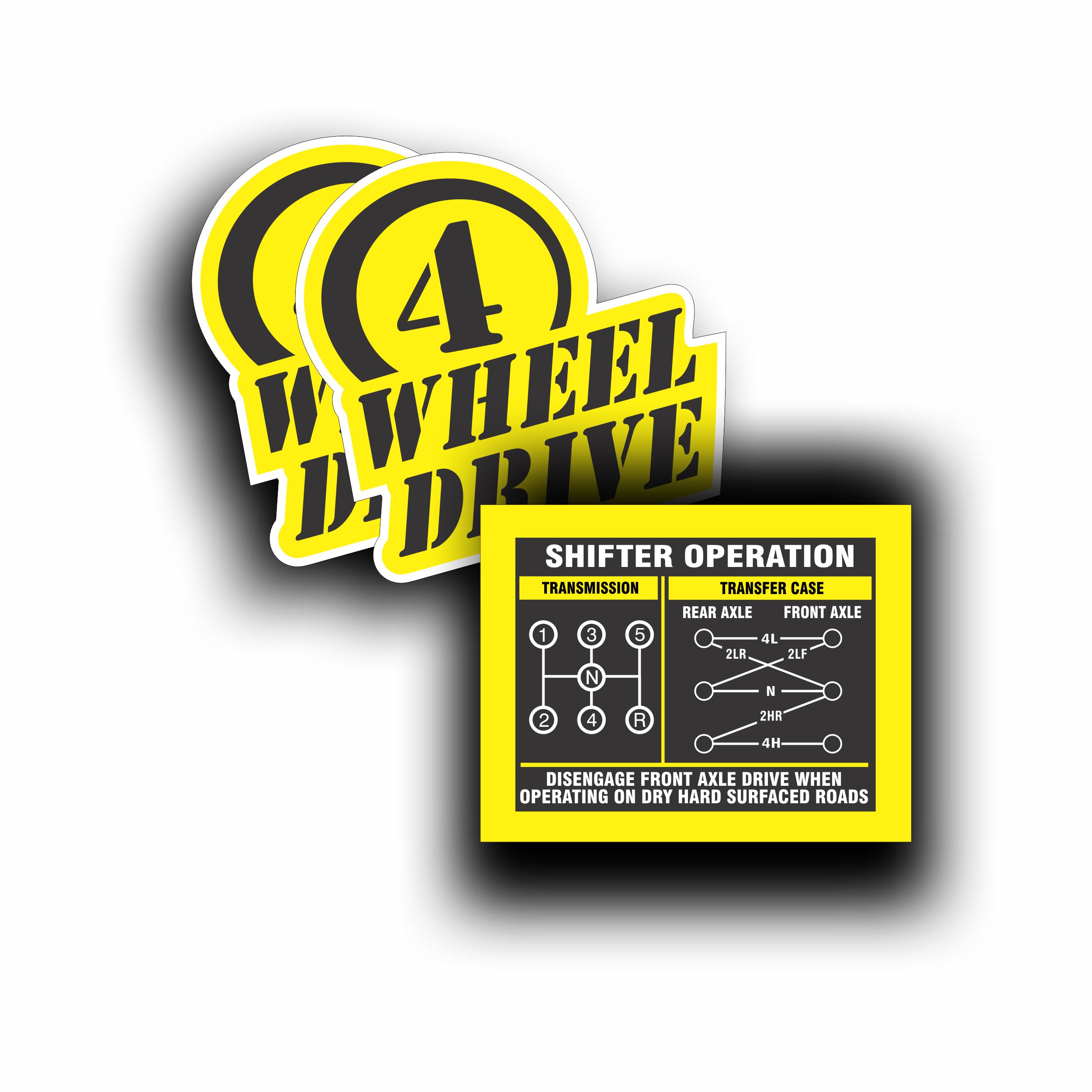 solargraphicsUSA.com - Jeep Shift Pattern Decals